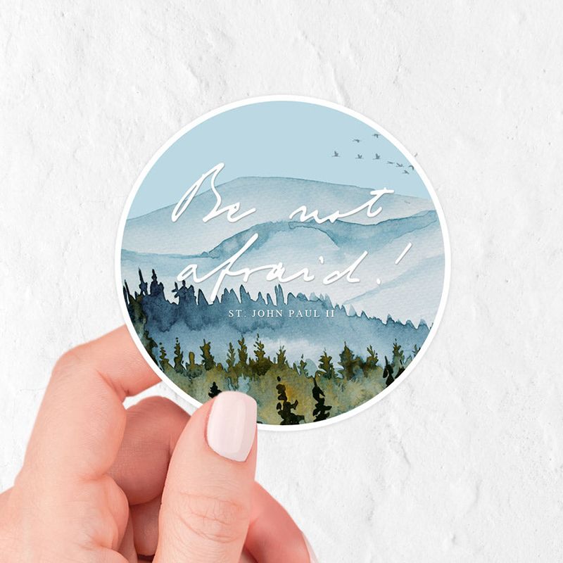 Vinyl Stickers, Be Not Afraid – Catholic Home and Church