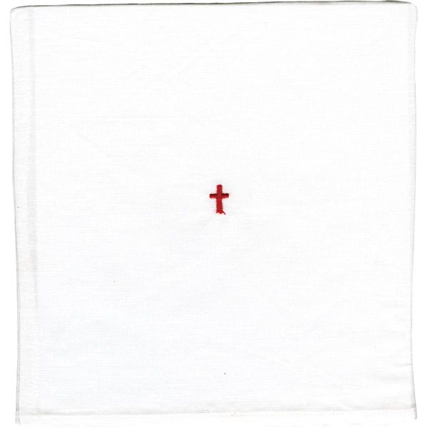 Mass Linens - Pall Cover with Embroidered Red Cross – Catholic Home and ...