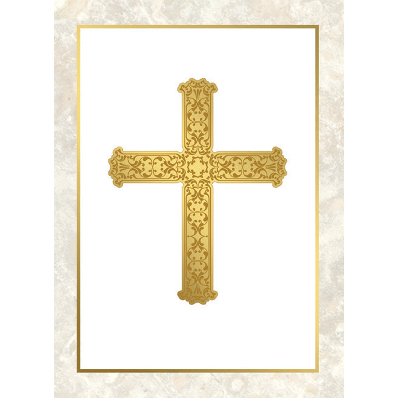 Gold Cross Note Cards – Catholic Home and Church