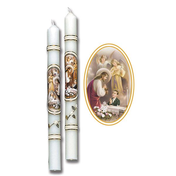 First Communion Handsculpted Candle – Catholic Home and Church