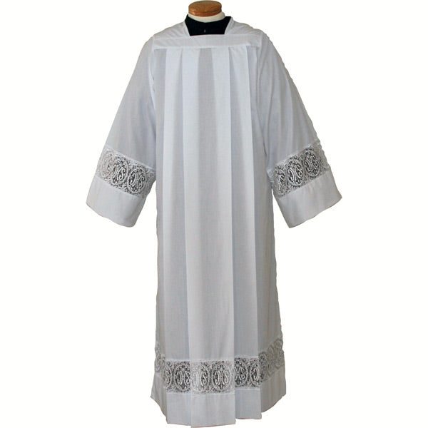 Roman Alb with IHS Lace – Catholic Home and Church