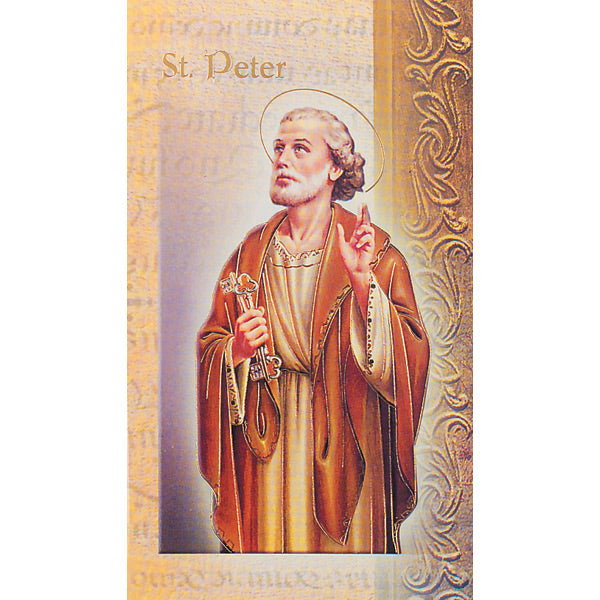 Peter Mini Lives of the Saints Holy Card – Catholic Home and Church