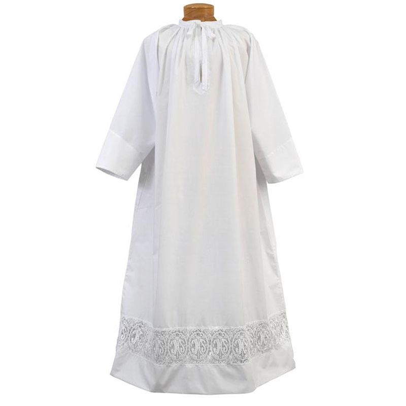 Traditional Alb with 5 inch IHS Lace – Catholic Home and Church