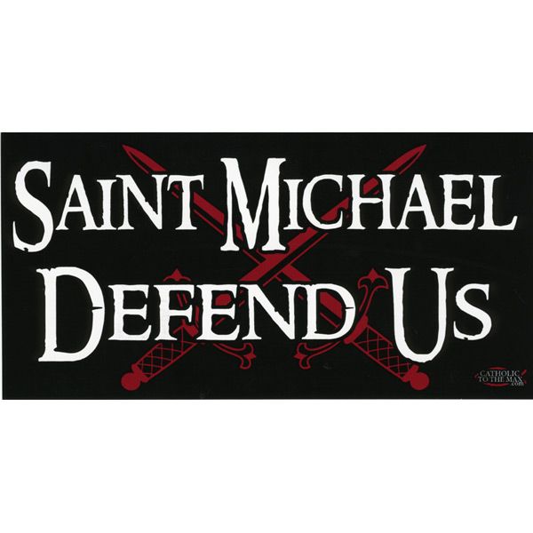 St Michael Bumper Sticker – Catholic Home and Church