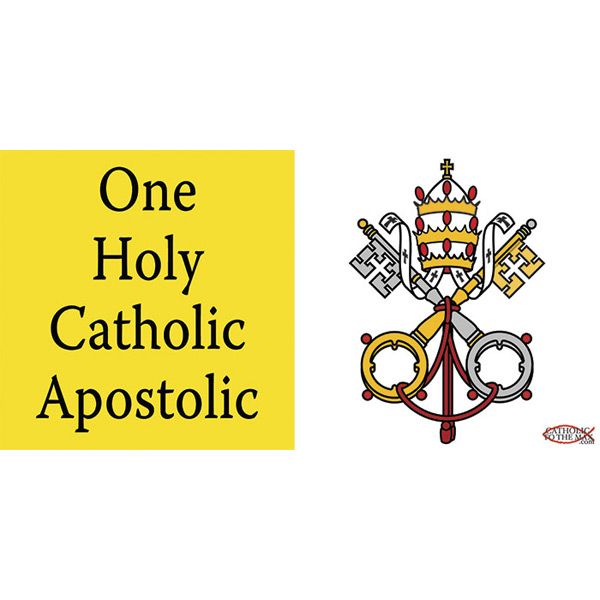 Vatican Flag Bumper Sticker – Catholic Home and Church