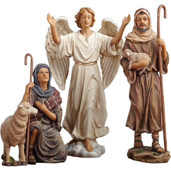 Real Life Nativity Shepherds and Angel – Catholic Home and Church