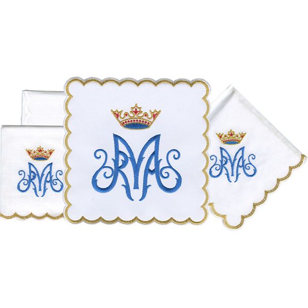 Marian Altar Linen Set – Catholic Home and Church