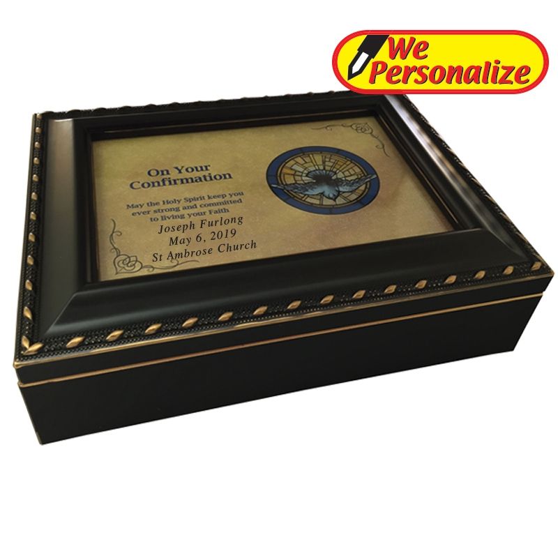 Ever Strong Black Confirmation Box - Hallelujah – Catholic Home and Church