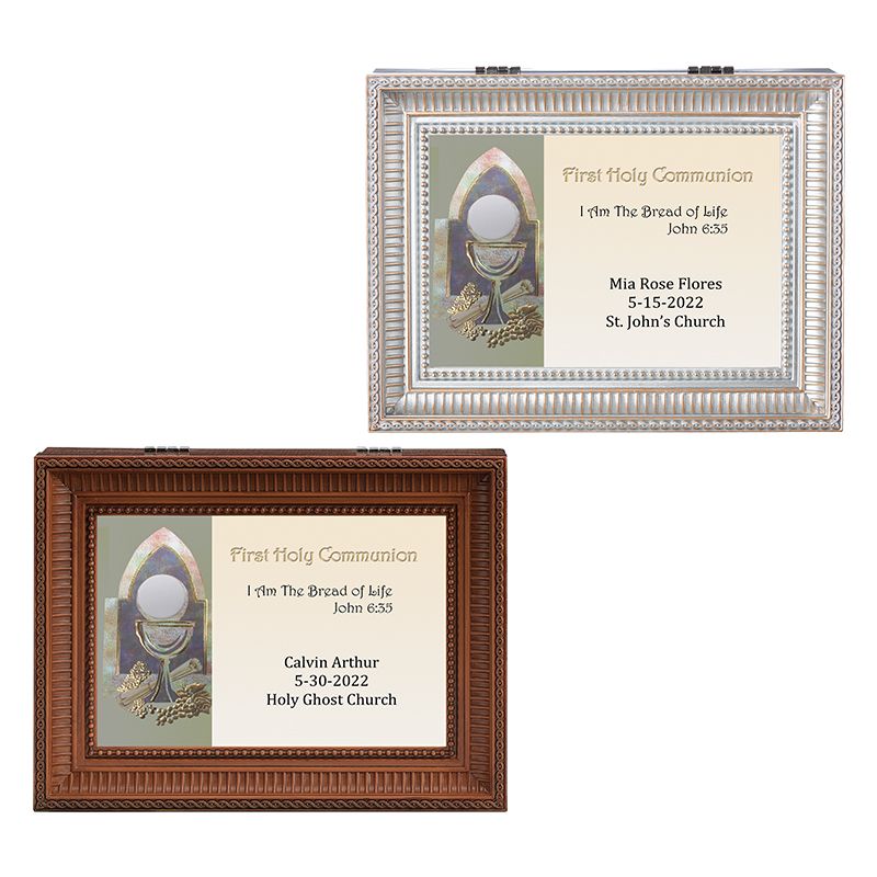 Personalized First Holy Communion Music Box – Catholic Home and Church