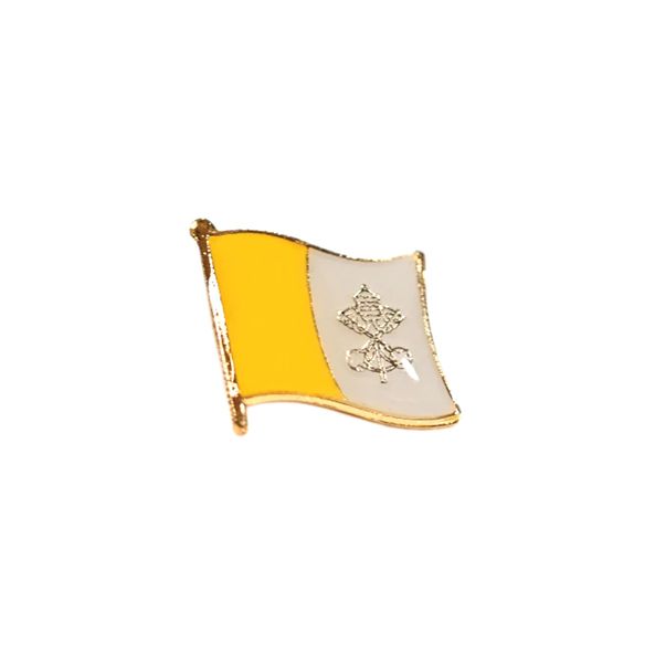 Proud Papist Pontifical Pin, Vatican Flag – Catholic Home and Church