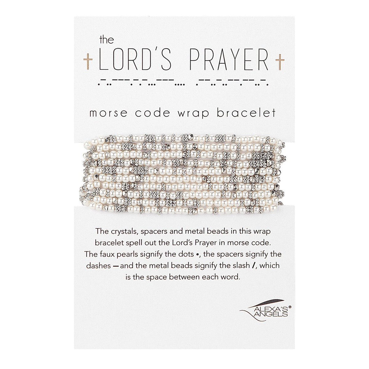 Lord's Prayer Morse Code Necklace/Bracele – Catholic Home and Church