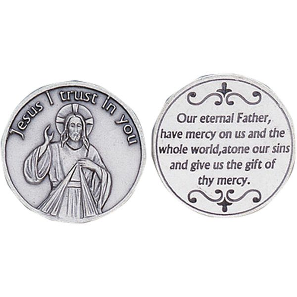 Divine Mercy Catholic Pocket Coin – Catholic Home and Church